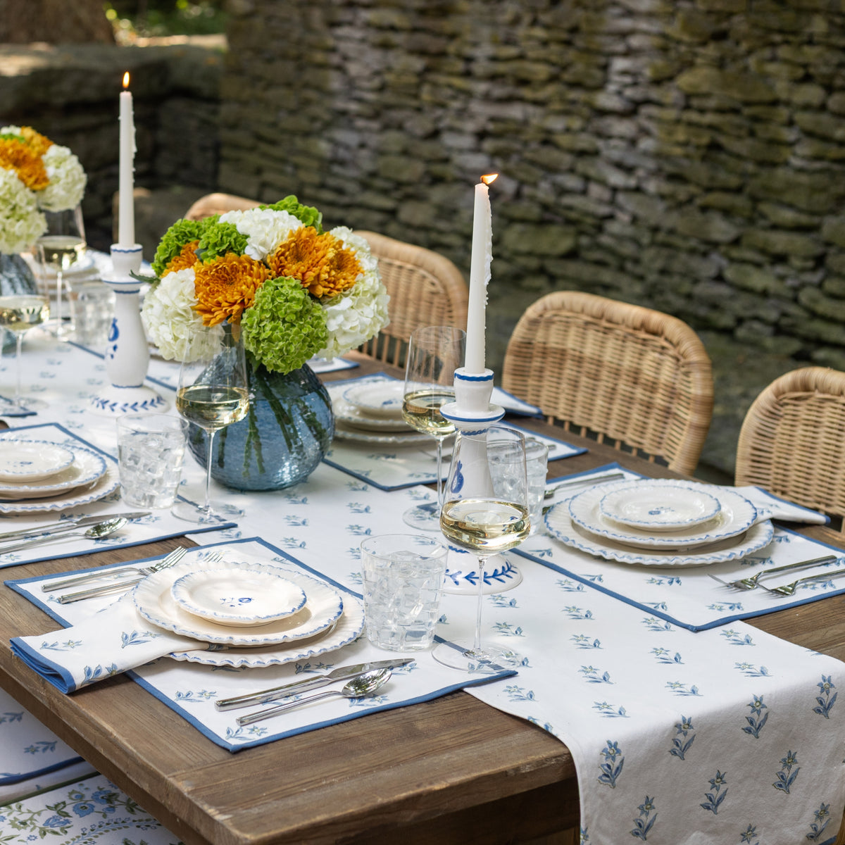 Ariel Okin Sophie Floral Table Runner – Pomegranate