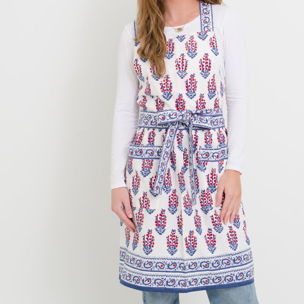 Exclusive printed aprons in colorful motifs – Pomegranate Inc.