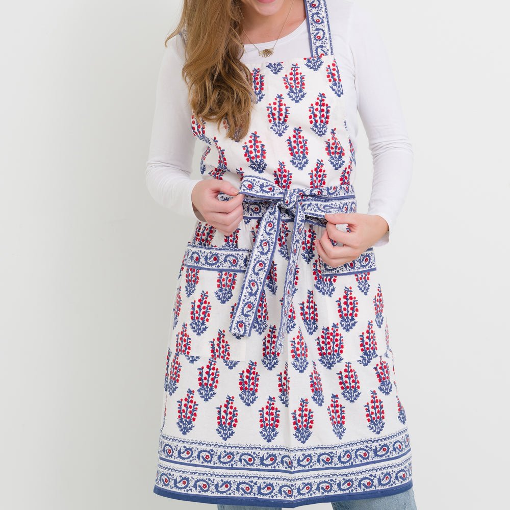 Exclusive printed aprons in colorful motifs – Pomegranate Inc.