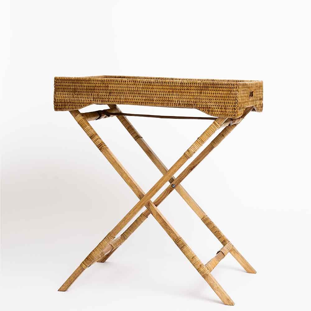 Folding butler tray store