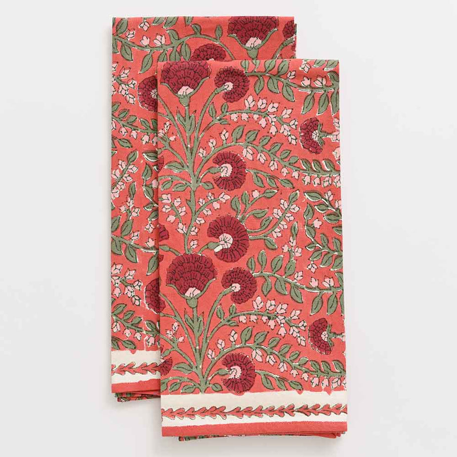 Cactus Flower Red Tea Towels - Set of 2 – Pomegranate Inc.