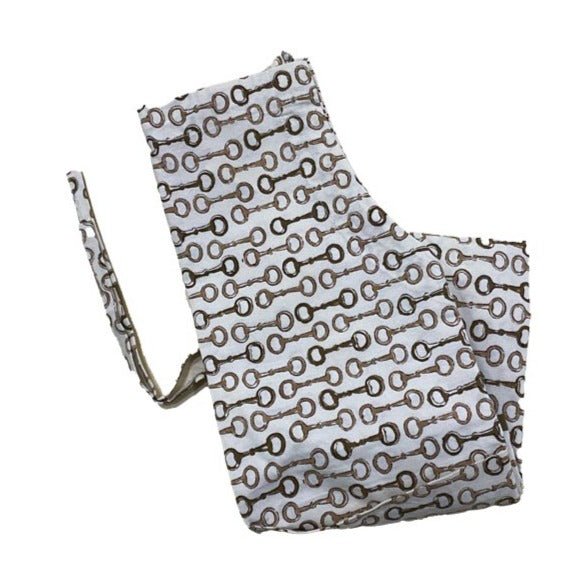 Chestnut Brown Snaffle Print Kitchen Apron – Pomegranate Inc Chestnut Brown Snaffle Print Kitchen Apron – Pomegranate Inc