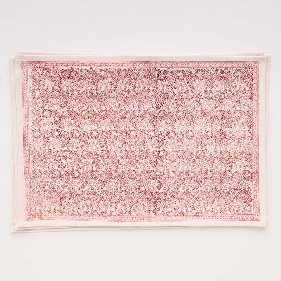 India Hicks Home Seashell Blush Placemat | Set of 4 – Pomegranate Inc.