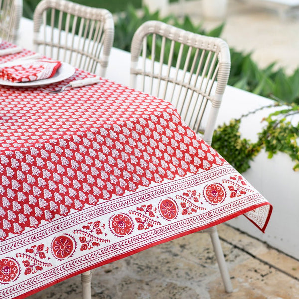 red table cloth asda