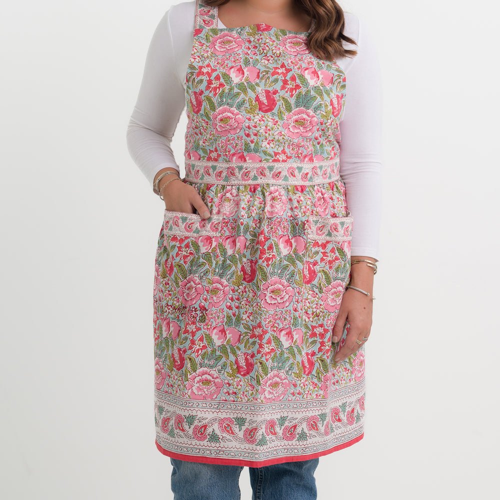 Exclusive printed aprons in colorful motifs – Pomegranate Inc.