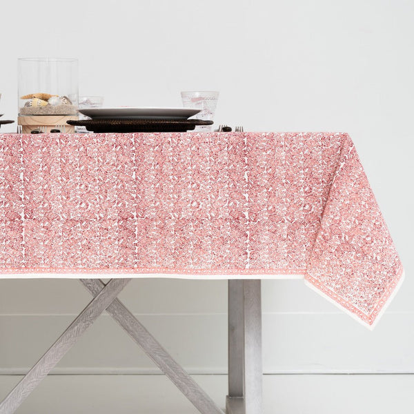 India Hicks Home Seashell Blush Tablecloth - Pomegranate Inc.